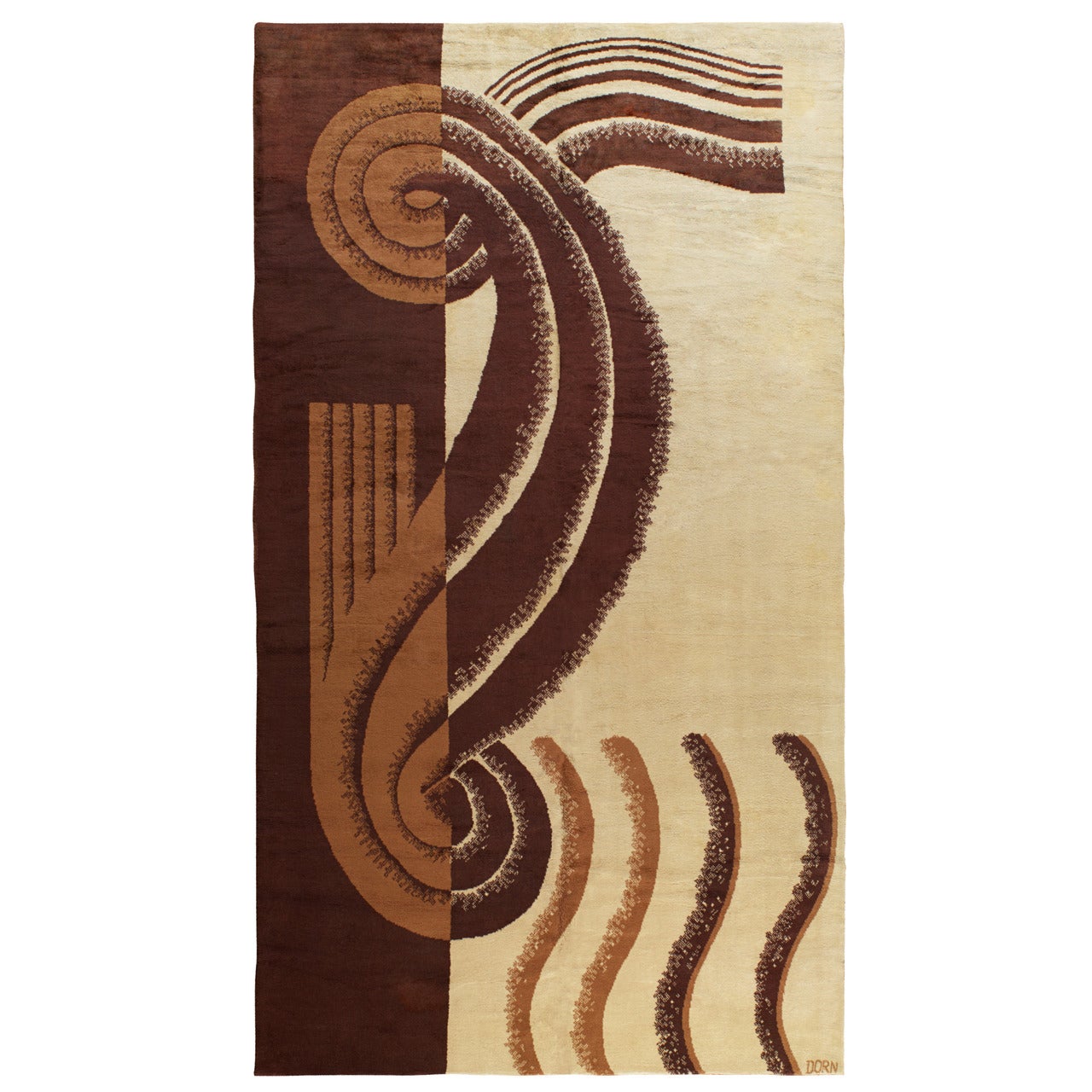 English Deco Rug by Marion Dorn at 1stDibs