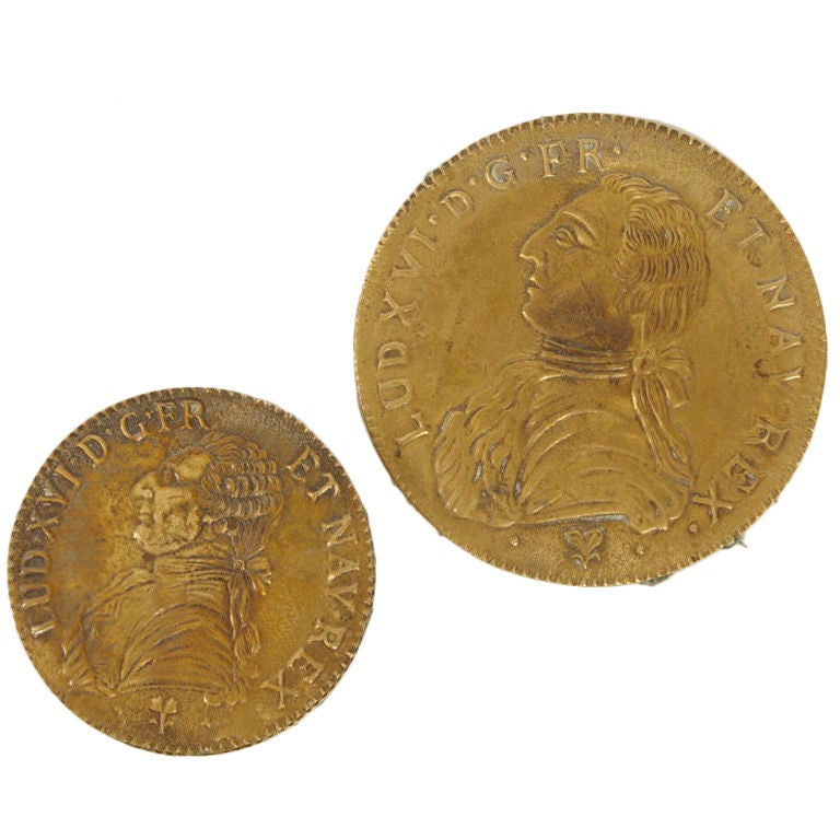 Set of 6 Coin Coasters at 1stDibs
