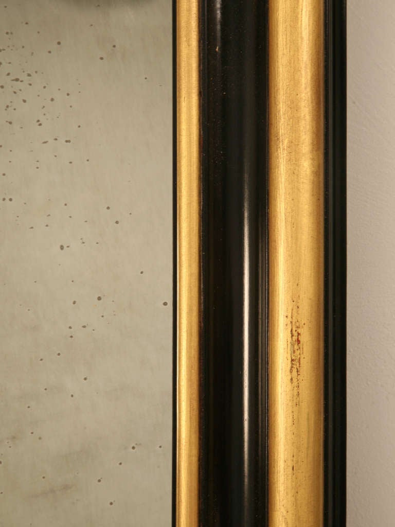 Striking Pair of Custom Mirrors with Antique Glass at 1stDibs