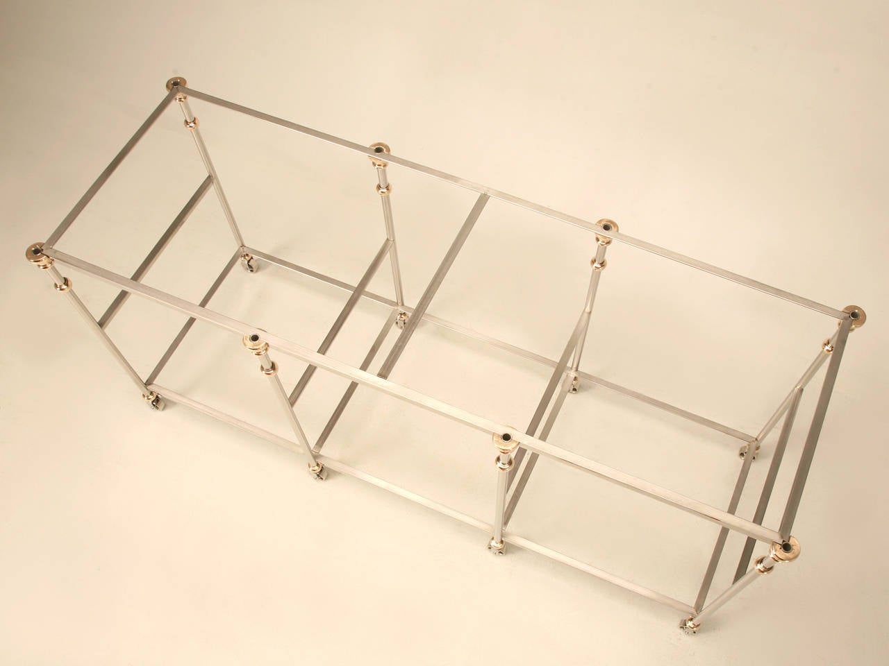 Kitchen Island Frame made from Stainless Steel and Bronze at 1stDibs ...