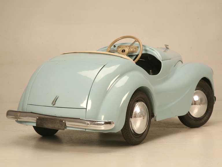 Original Vintage Austin J40 "Joy IV" Roadster Blue Over White Pedal Car ...