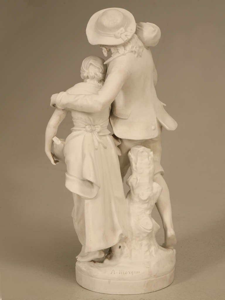 Signed Auguste Moreau Bisque Porcelain Figurine at 1stDibs | bisque ...