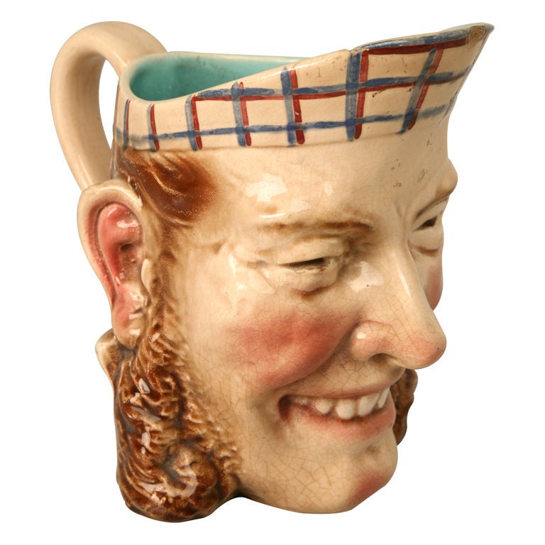 Large Original Antique French Toby Jug at 1stDibs