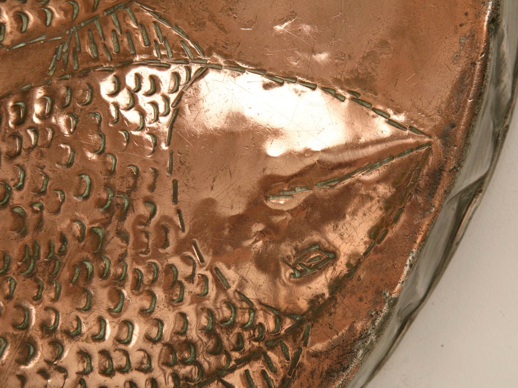 Old Copper Fish Decorated Food or Terrine Mold with Zinc Lining at 1stDibs