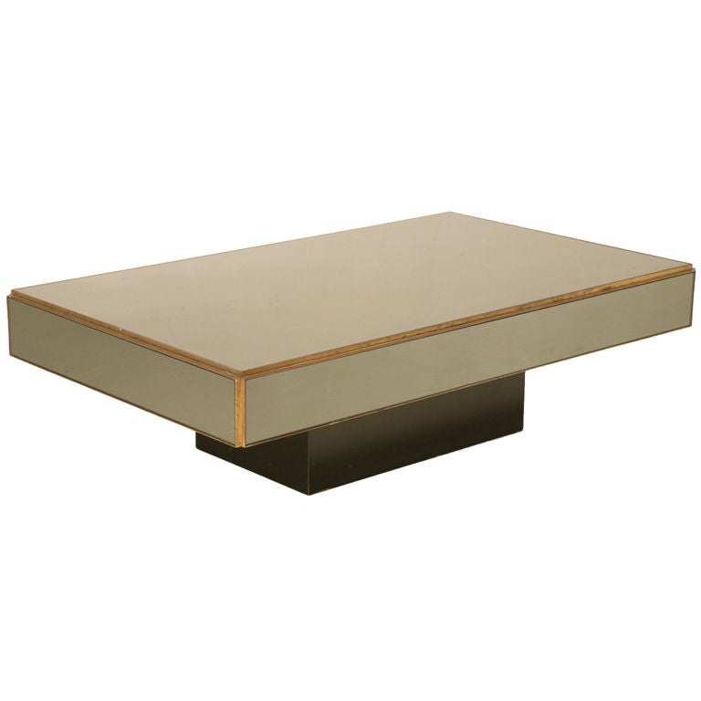 Cool Ultra Modern Vintage French Floating Mirrored Coffee Table at ...