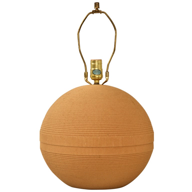 Ultra Cool Vintage Modern Sphere Shaped Cardboard Lamp For Sale at ...