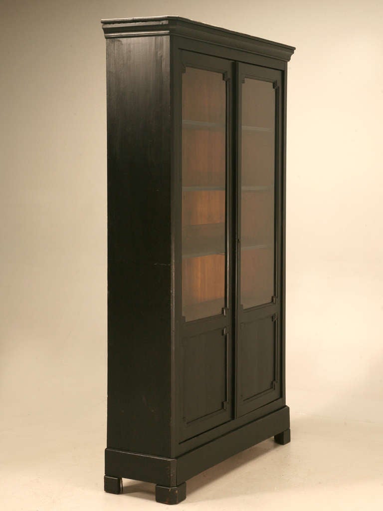 Original Black Antique French Henri II Bibliotheque/Bookcase/China ...