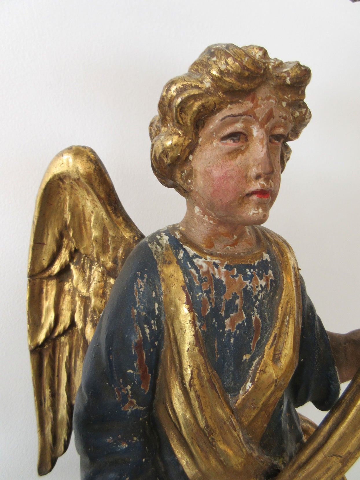 Pair of 18th Century Italian Angel Candle Prickets at 1stDibs