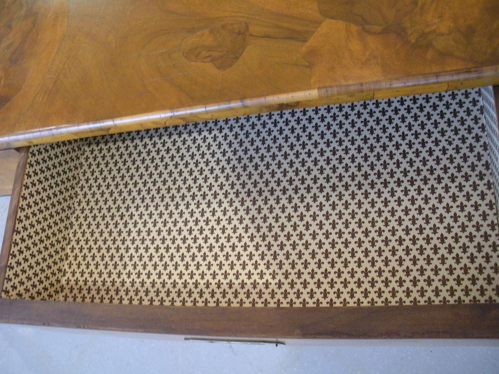 Vintage Burl Steel and Brass Console Table at 1stDibs