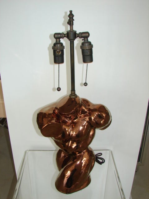 Vintage Male Torso Lamp at 1stDibs