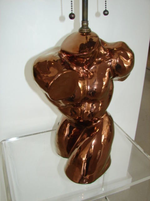 Vintage Male Torso Lamp at 1stDibs
