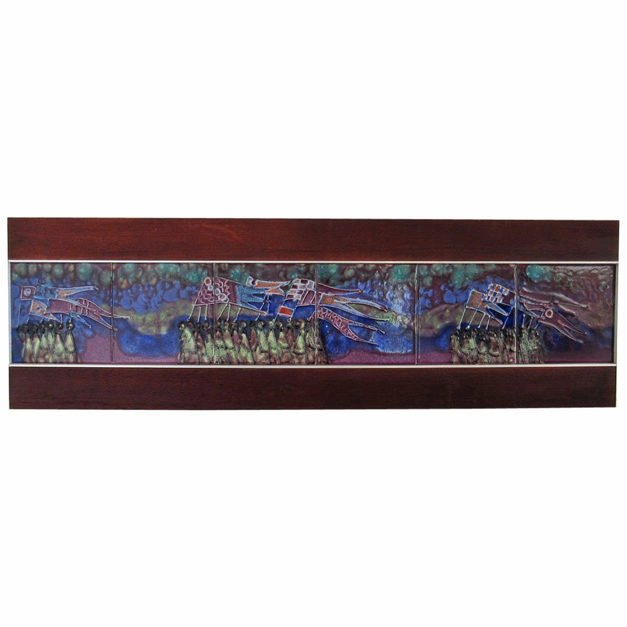 Vintage Harris Strong Tile Wall Art For Sale at 1stDibs