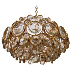 Vintage Gold Plated Light Fixture at 1stDibs