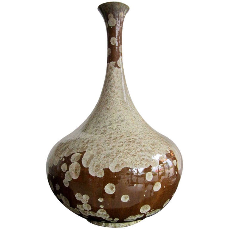 Impressive Paul Adams Crystalline Glaze Vase at 1stDibs