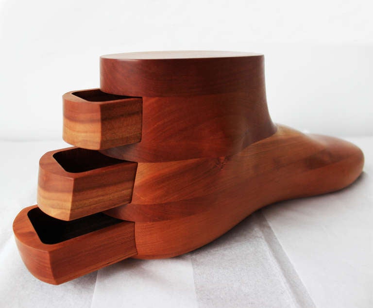 Gene Scherer Carved Foot Jewelry Box at 1stDibs | gene sherer, pamela ...