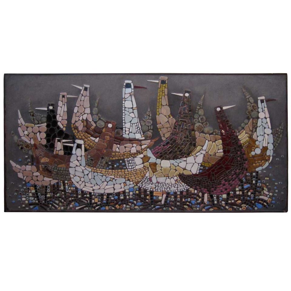 Mosaic of Sandpipers at 1stDibs