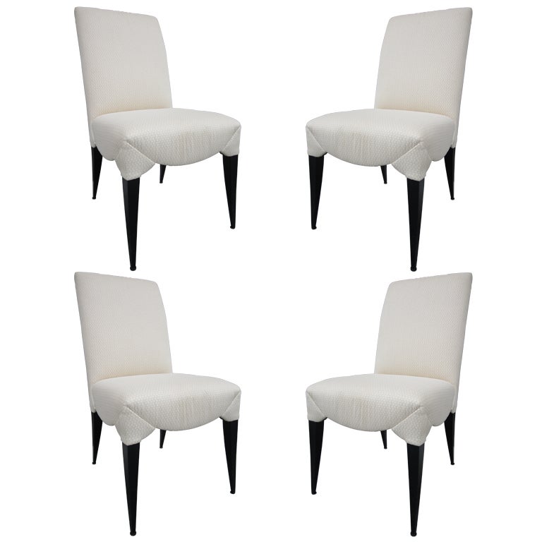 Set of Four Larry Laslo Dining Chairs at 1stDibs