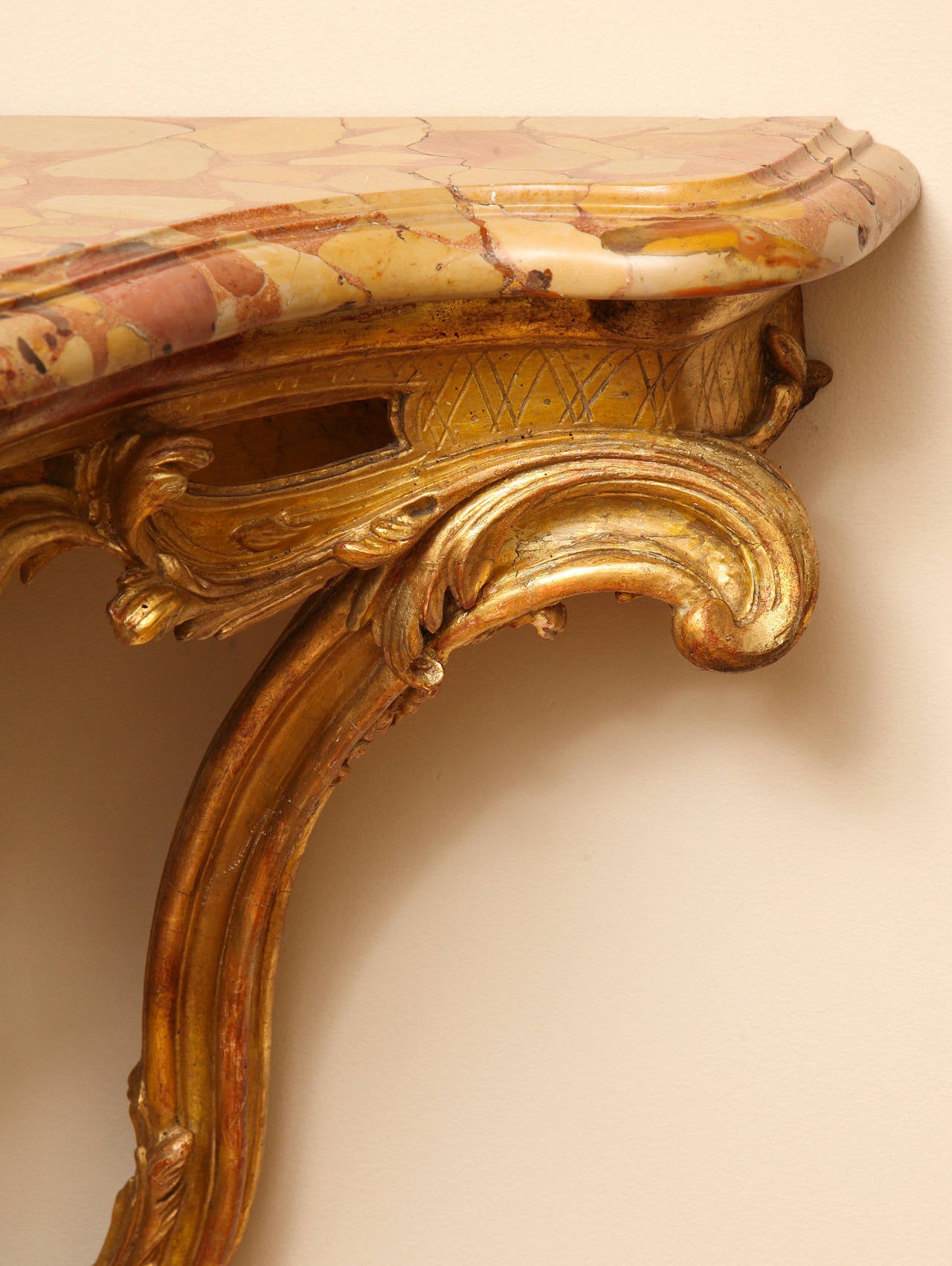 French Regence Style Wall-Mounted Console For Sale at 1stDibs