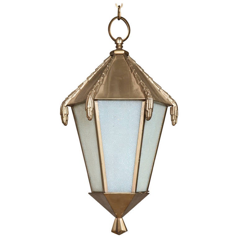Art Deco Hexagonal Lantern For Sale at 1stDibs