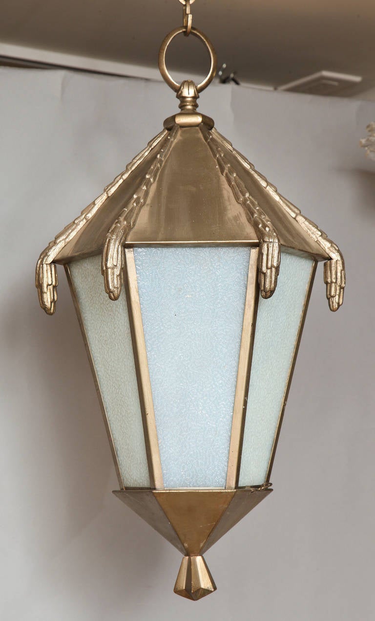 Art Deco Hexagonal Lantern For Sale at 1stDibs