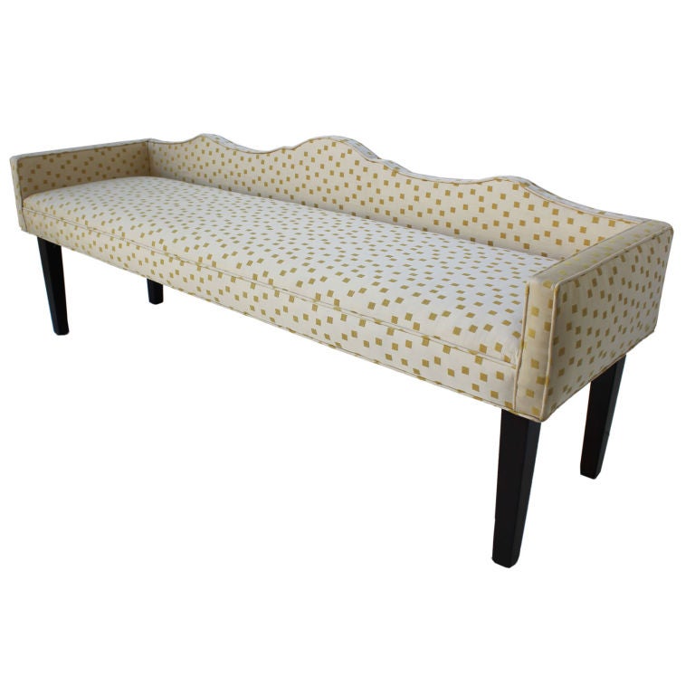 Scallop Back Bench at 1stDibs