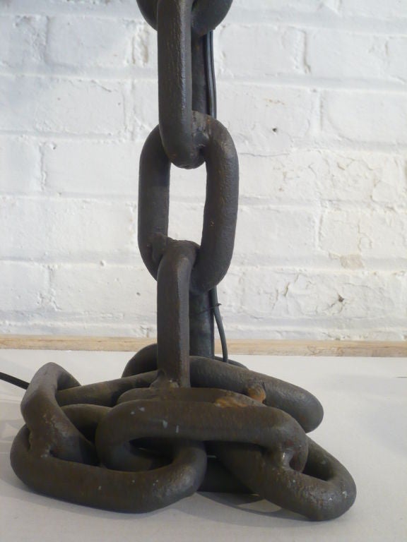 20th Century Spanish Chain Link Table Lamp at 1stDibs
