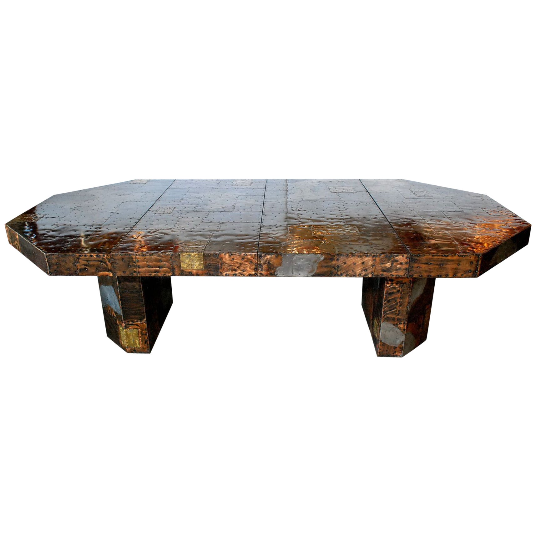 Paul Evans Custom Patchwork Dining Table at 1stdibs