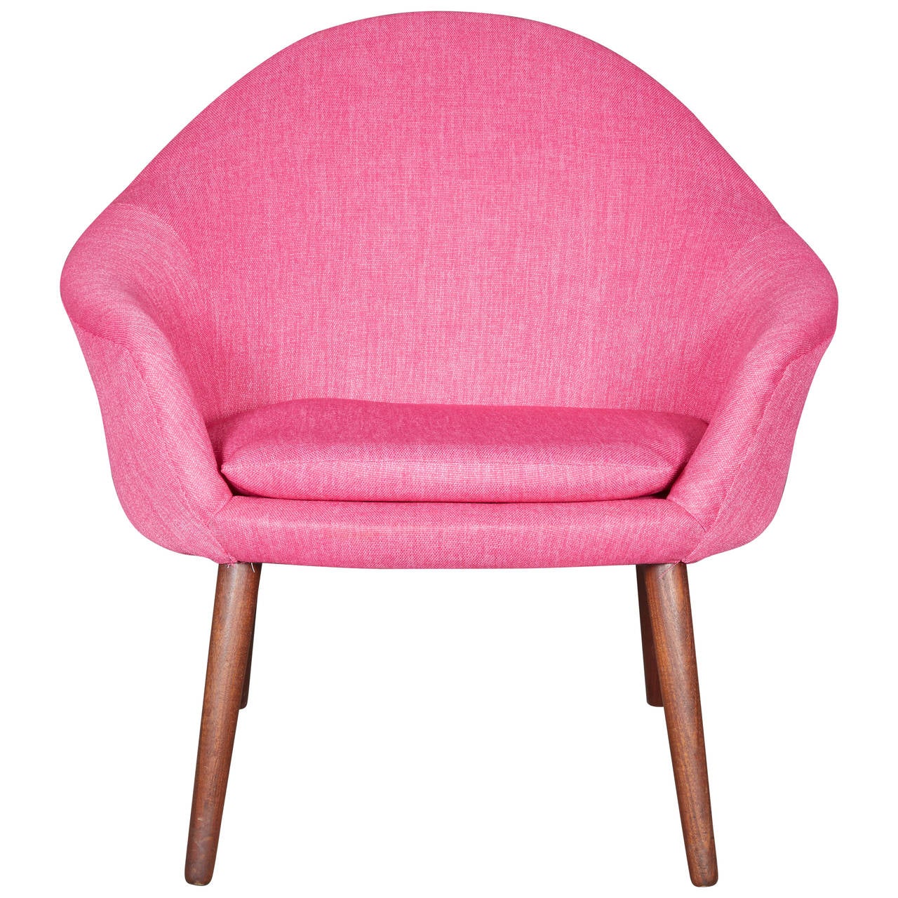 Danish Atomic Barrel Chair, Pink at 1stDibs