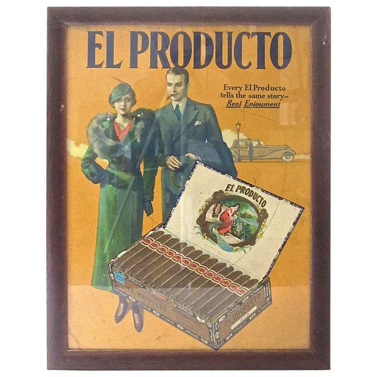 Cigar Advertising - 8 For Sale on 1stDibs | vintage cigar advertising ...