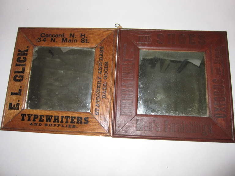 Ithaca Sign Works Mirrors ca.1909 For Sale at 1stDibs