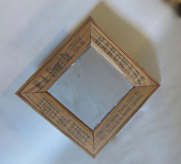 American Advertising Mirror by Ithaca Sign Works For Sale at 1stDibs