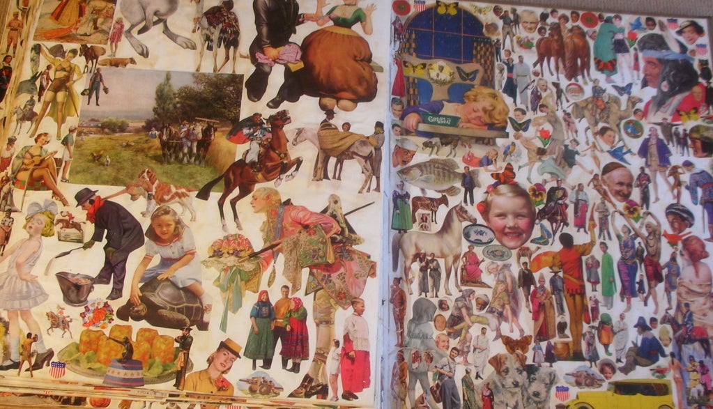 Folk Art Newsprint Archival Book at 1stDibs