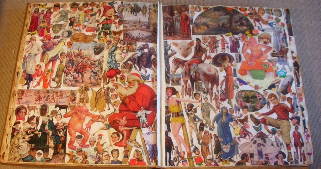 Folk Art Newsprint Archival Book at 1stDibs