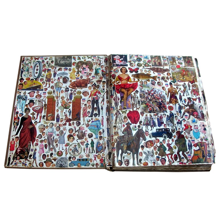 Folk Art Newsprint Archival Book at 1stDibs