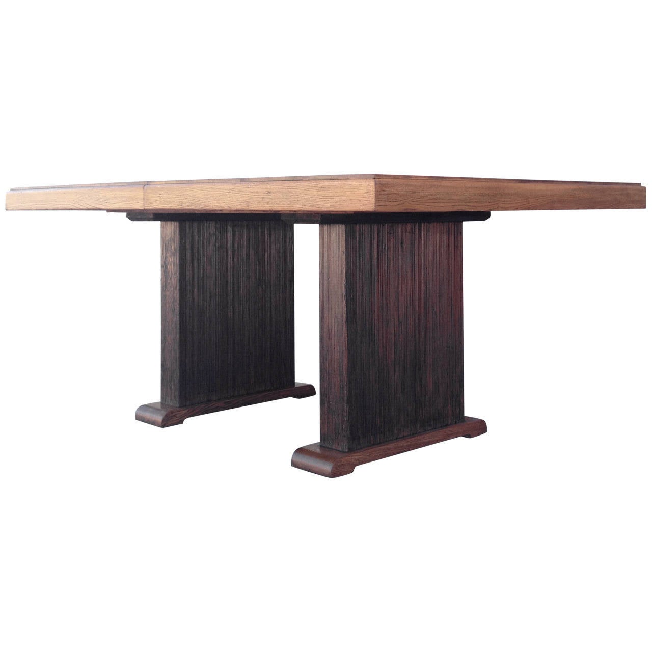 Paul Frankl Dining Table with Excellent Original Finish at 1stDibs