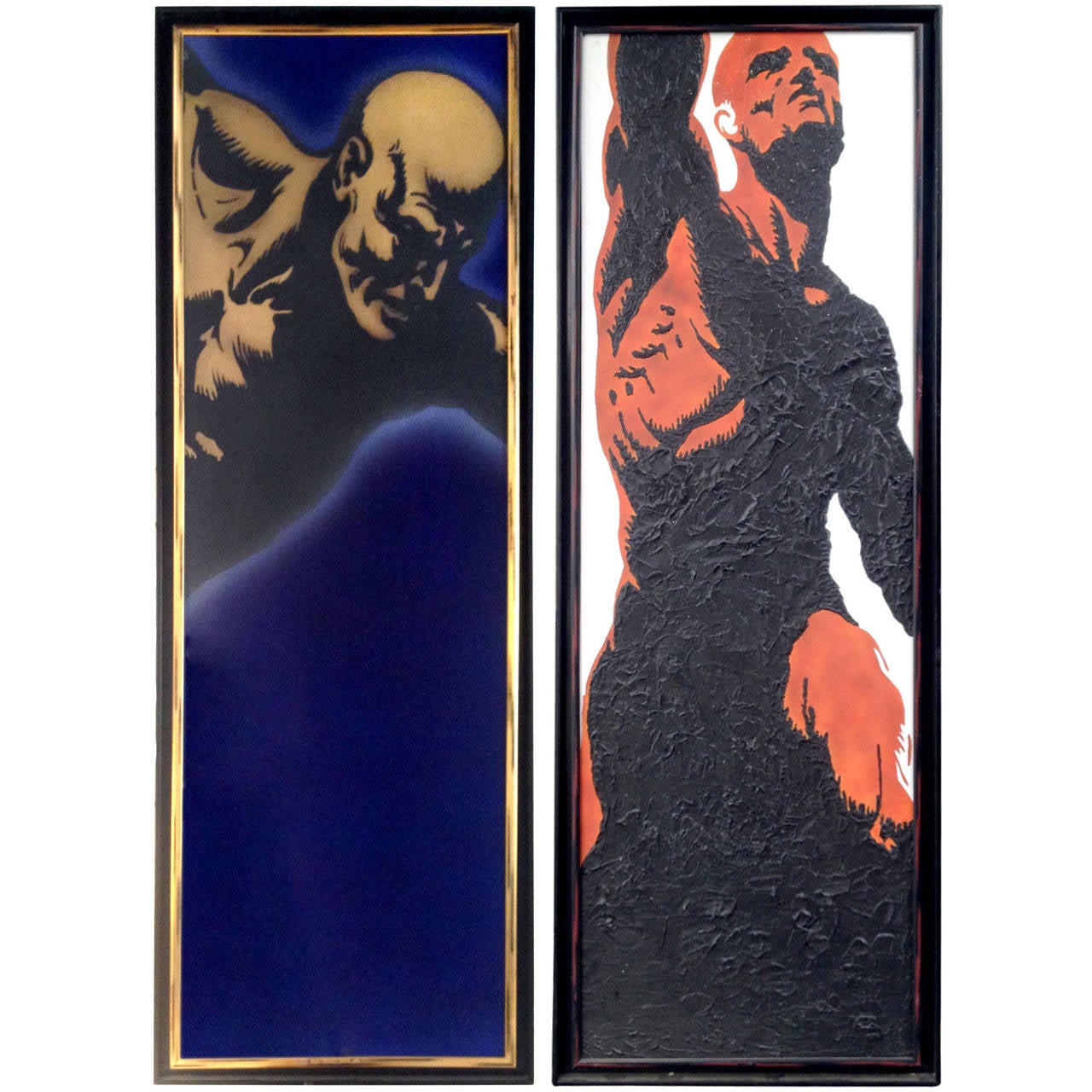 Pair of Striking Life-Size Portraits at 1stDibs