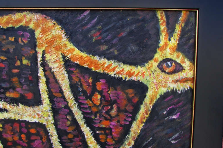 Mid-Century Modern Expressionist Painting by Frederick M. Perl at 1stDibs