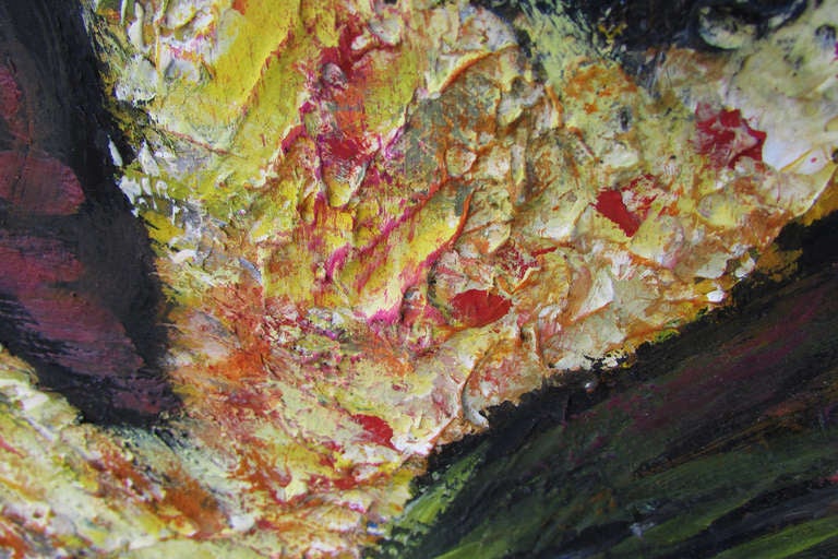 Mid-Century Modern Expressionist Painting by Frederick M. Perl at 1stDibs