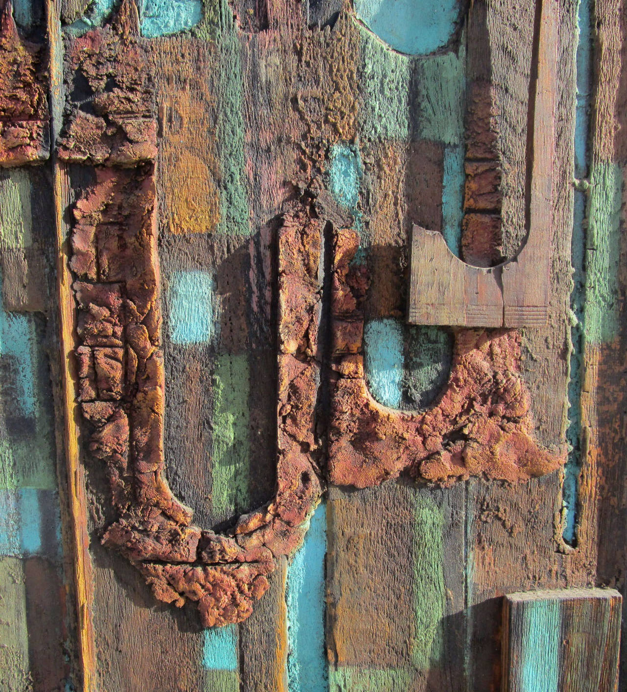 Narrow Mixed Media Painting by Ed Price at 1stDibs