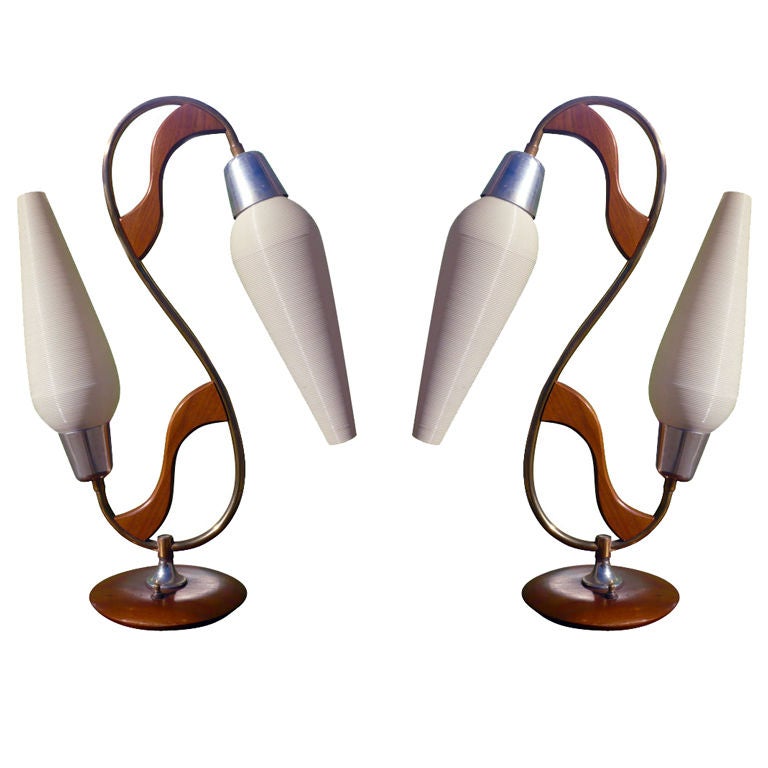 A Pair of Heifetz Rotoflex Table Lamps at 1stDibs