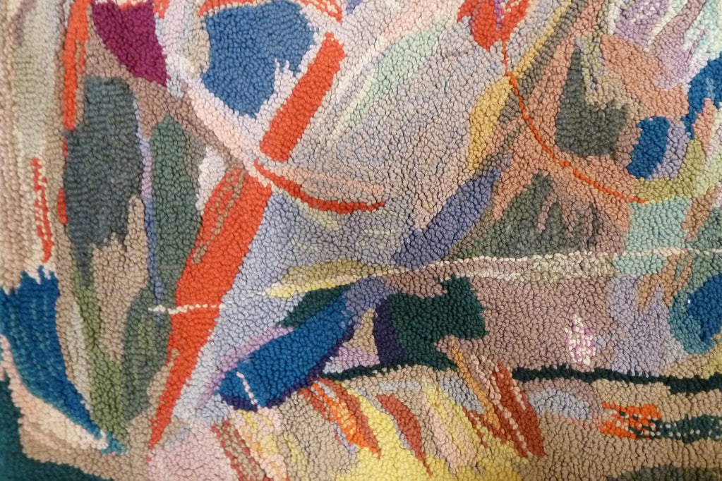 Mid-Century Abstract Expressionist Tapestry by Miripolsky at 1stDibs ...