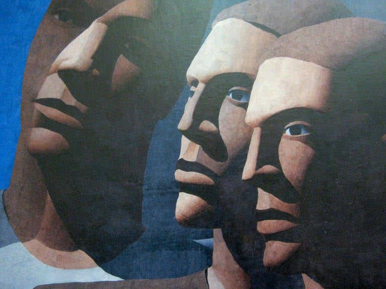 Enigmatic and Impressive Huge Painting by Robert Lowe at 1stDibs