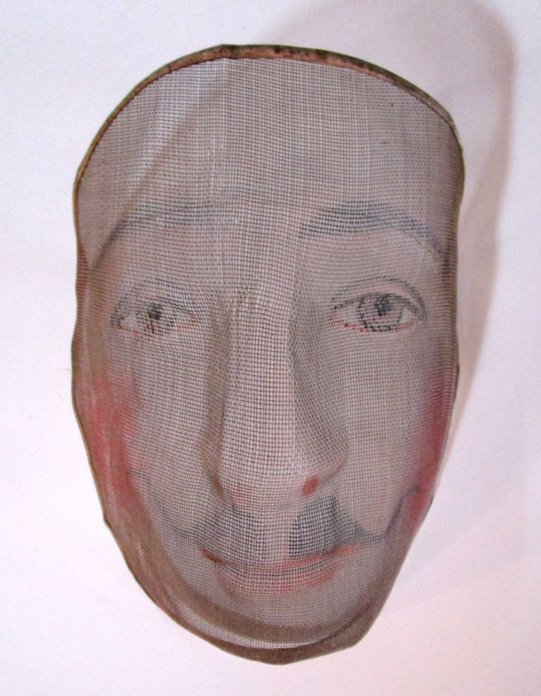 Pair of Early 1900s French Pantomime Masks at 1stDibs