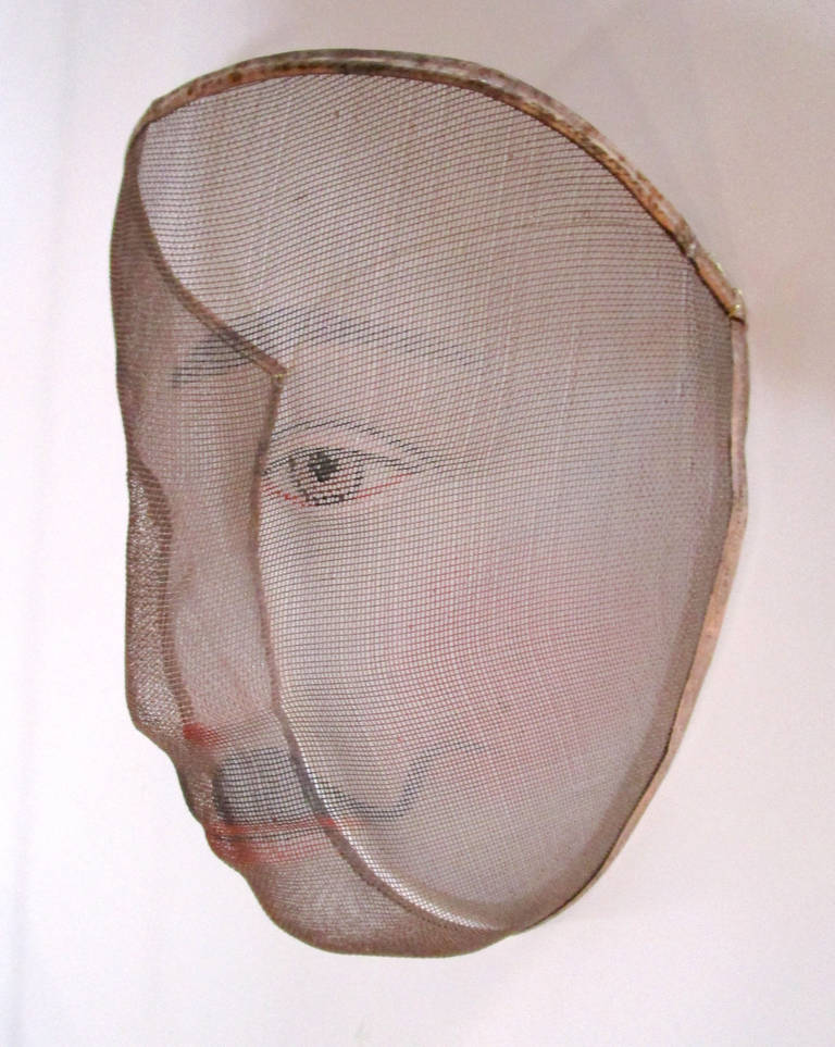 Pair of Early 1900s French Pantomime Masks at 1stDibs