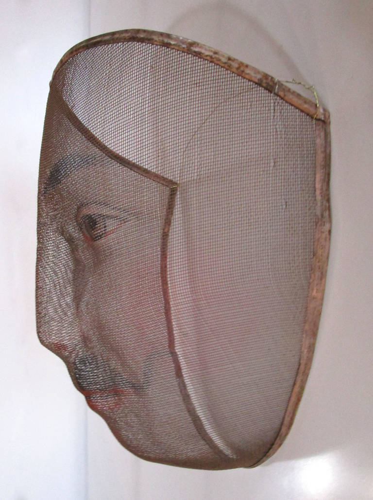 Pair of Early 1900s French Pantomime Masks at 1stDibs