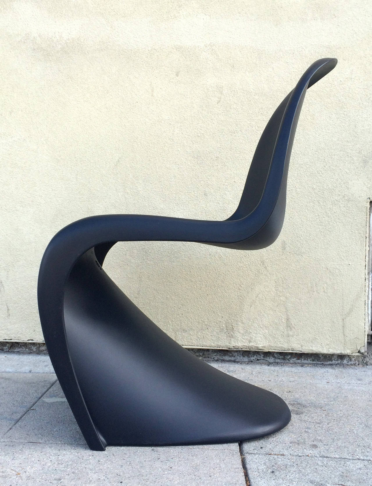 Signed Verner Panton Dining Chairs, Set of 4 at 1stDibs