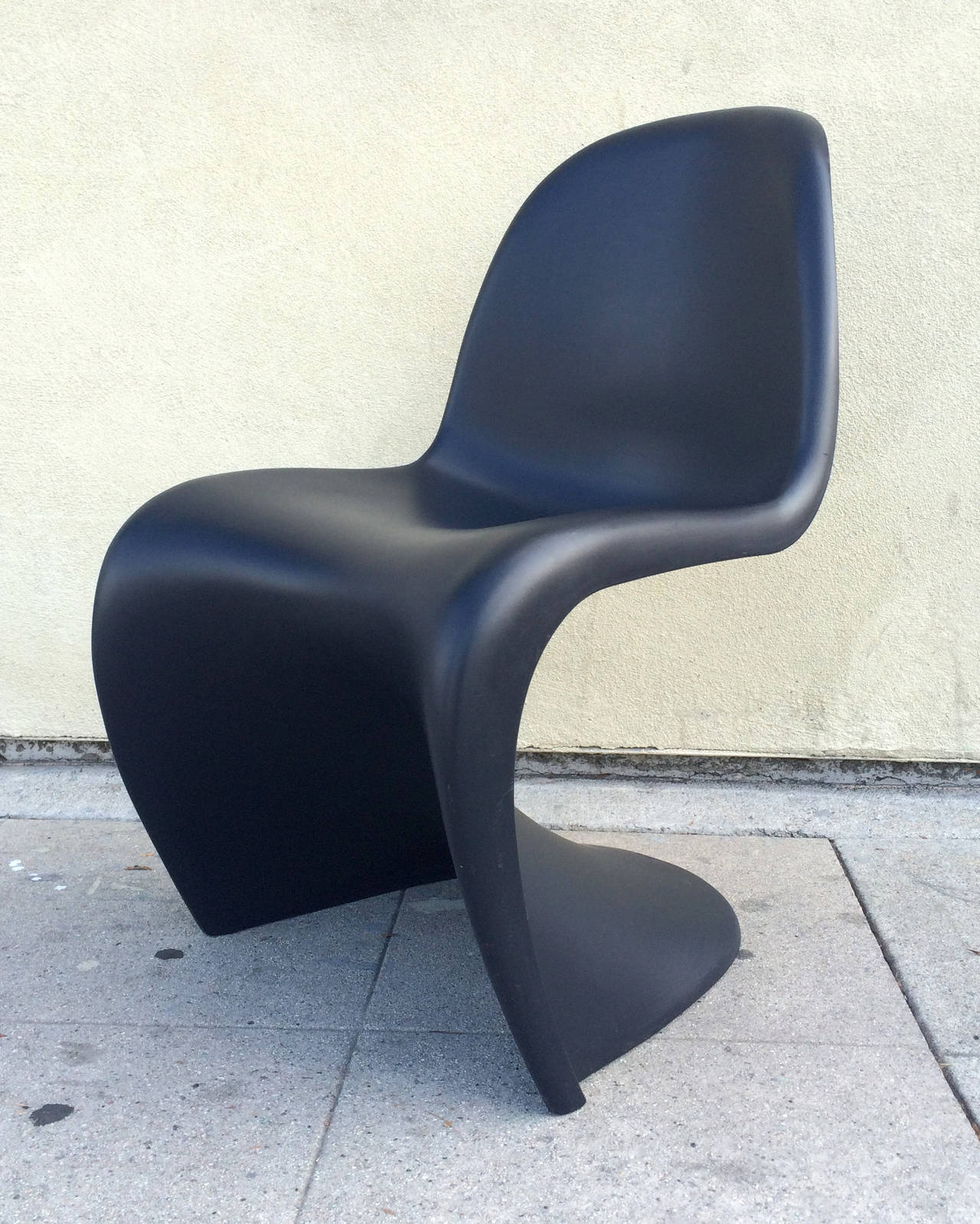 Signed Verner Panton Dining Chairs, Set of 4 at 1stDibs