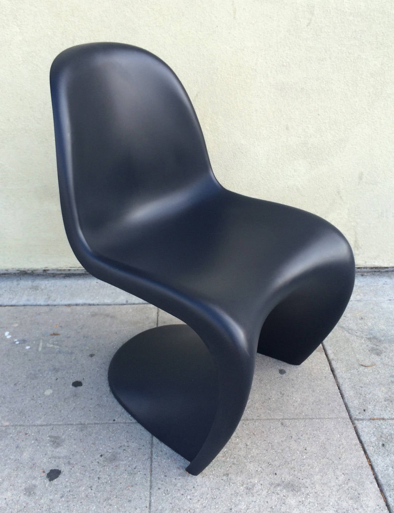 Signed Verner Panton Dining Chairs, Set of 4 at 1stDibs