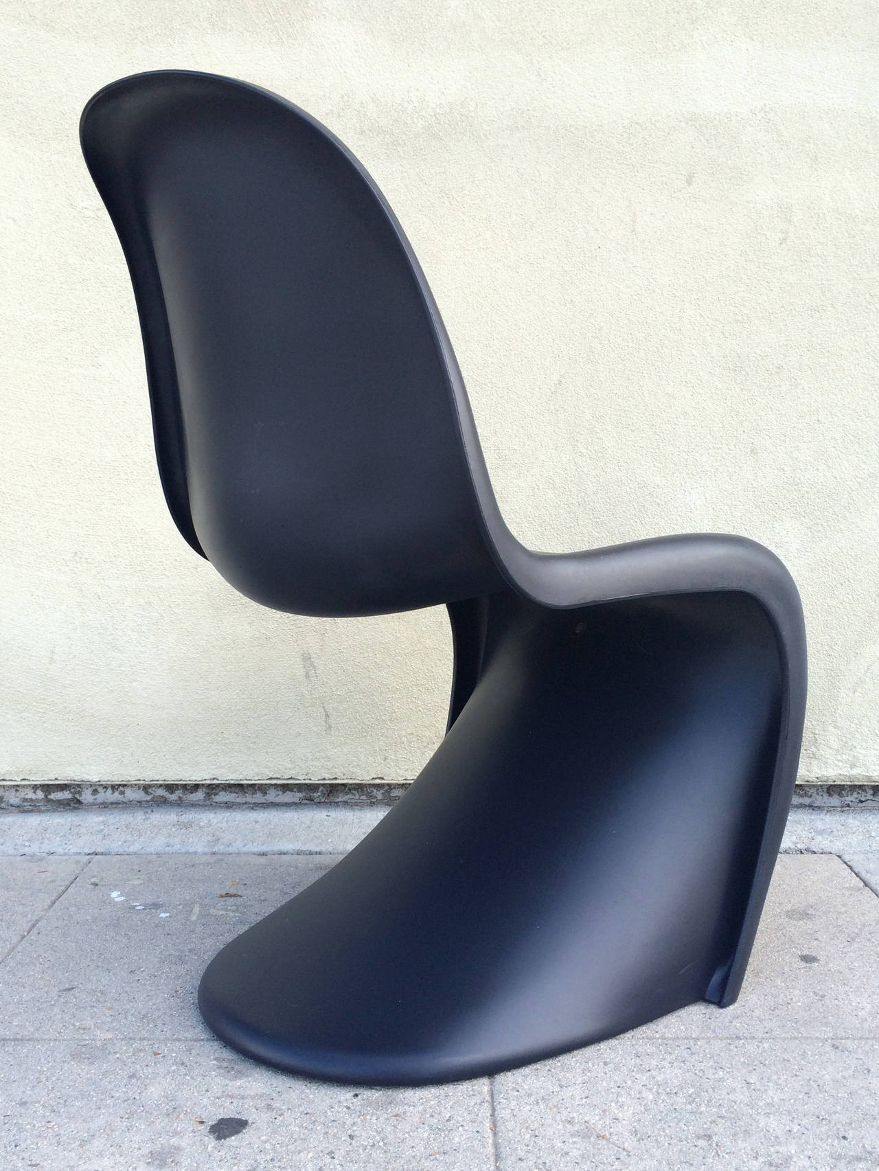 Signed Verner Panton Dining Chairs, Set of 4 at 1stDibs