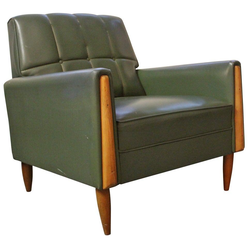 Retro Green Chair at 1stDibs